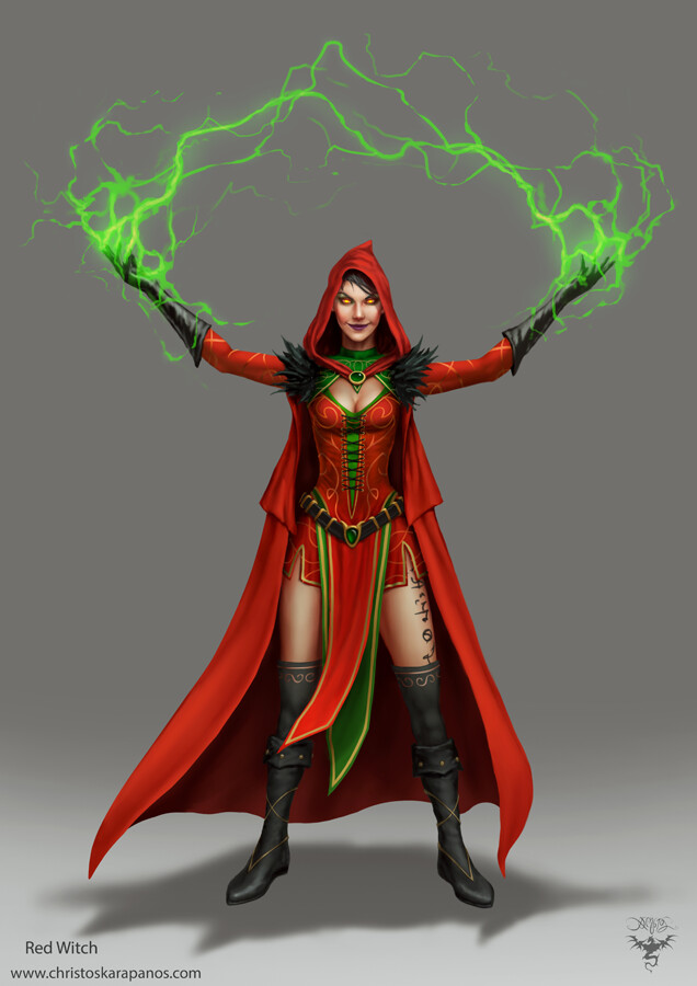 ArtStation - Red Witch