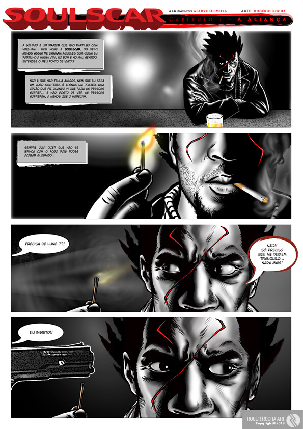 ArtStation - Soulscar comic art page