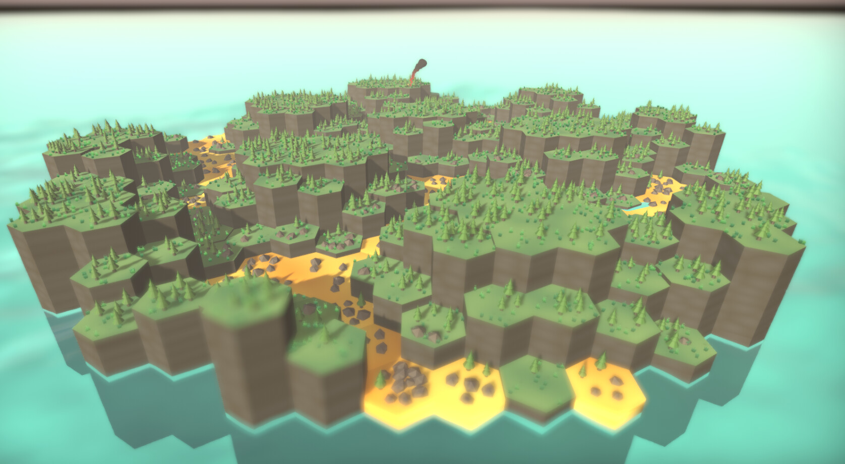 Hugo Houriez - Houdini Procedural Tiles Island Generator