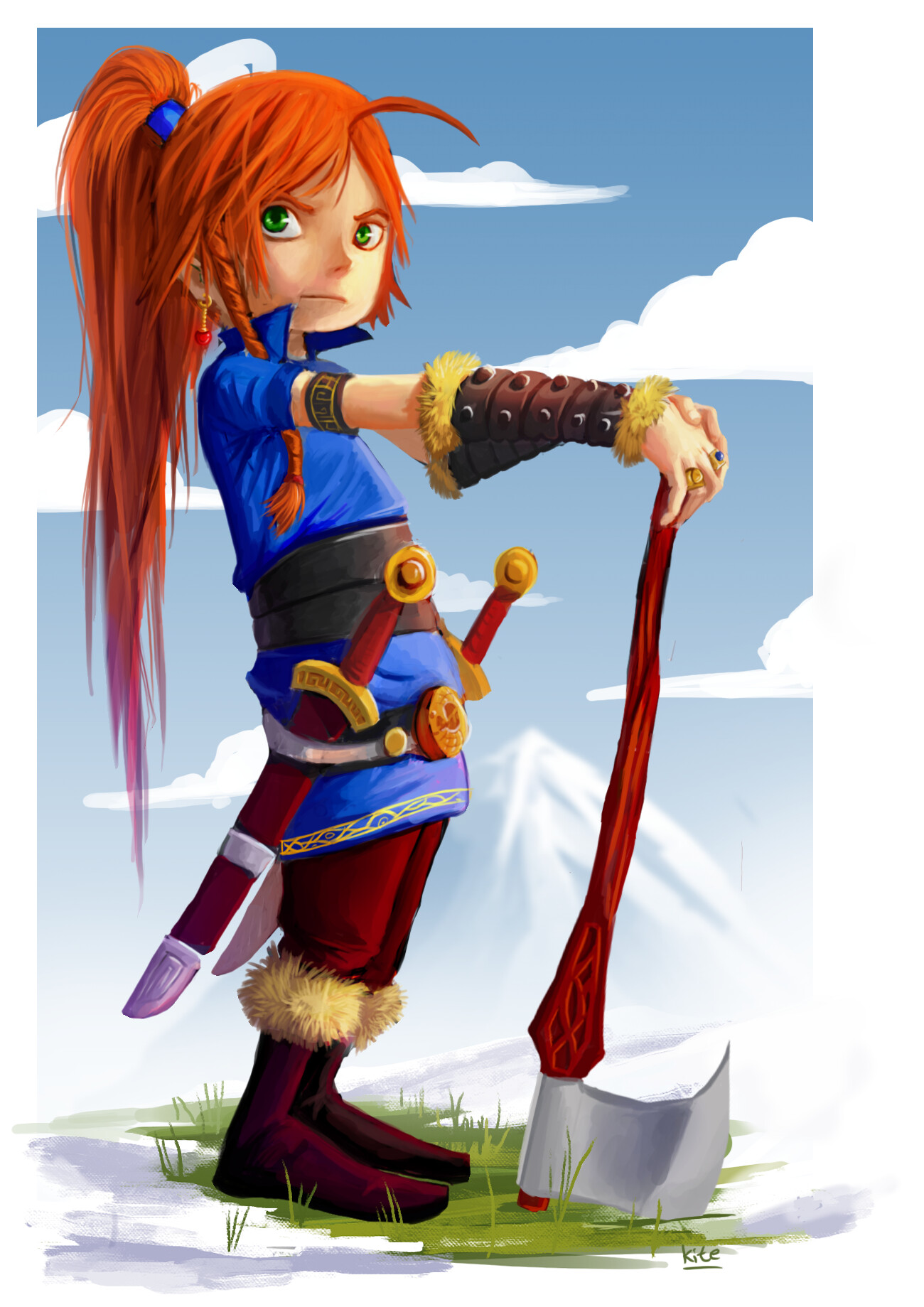 Henrique Xavier - Character Design - Viking Girl