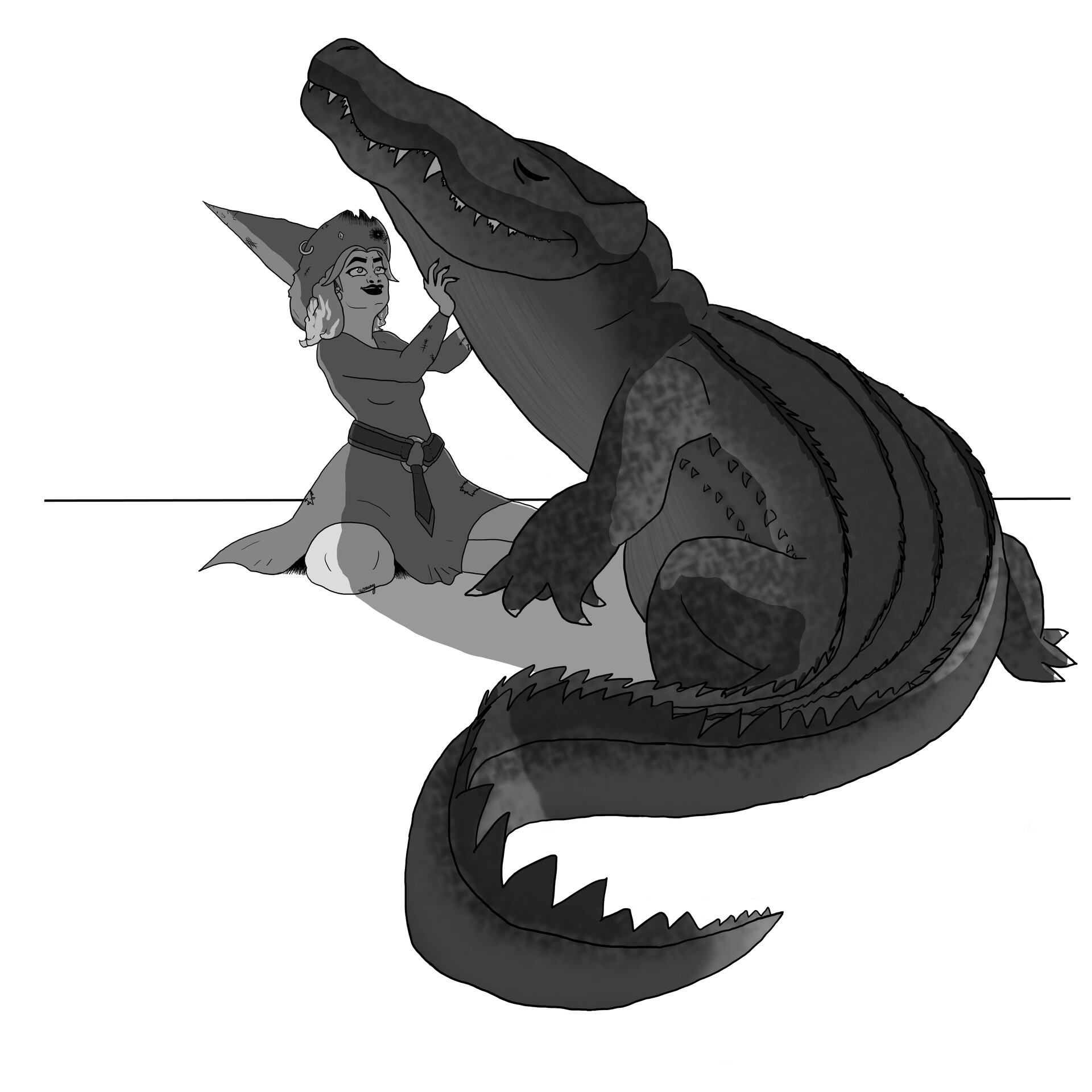 ArtStation - The witch and her pet