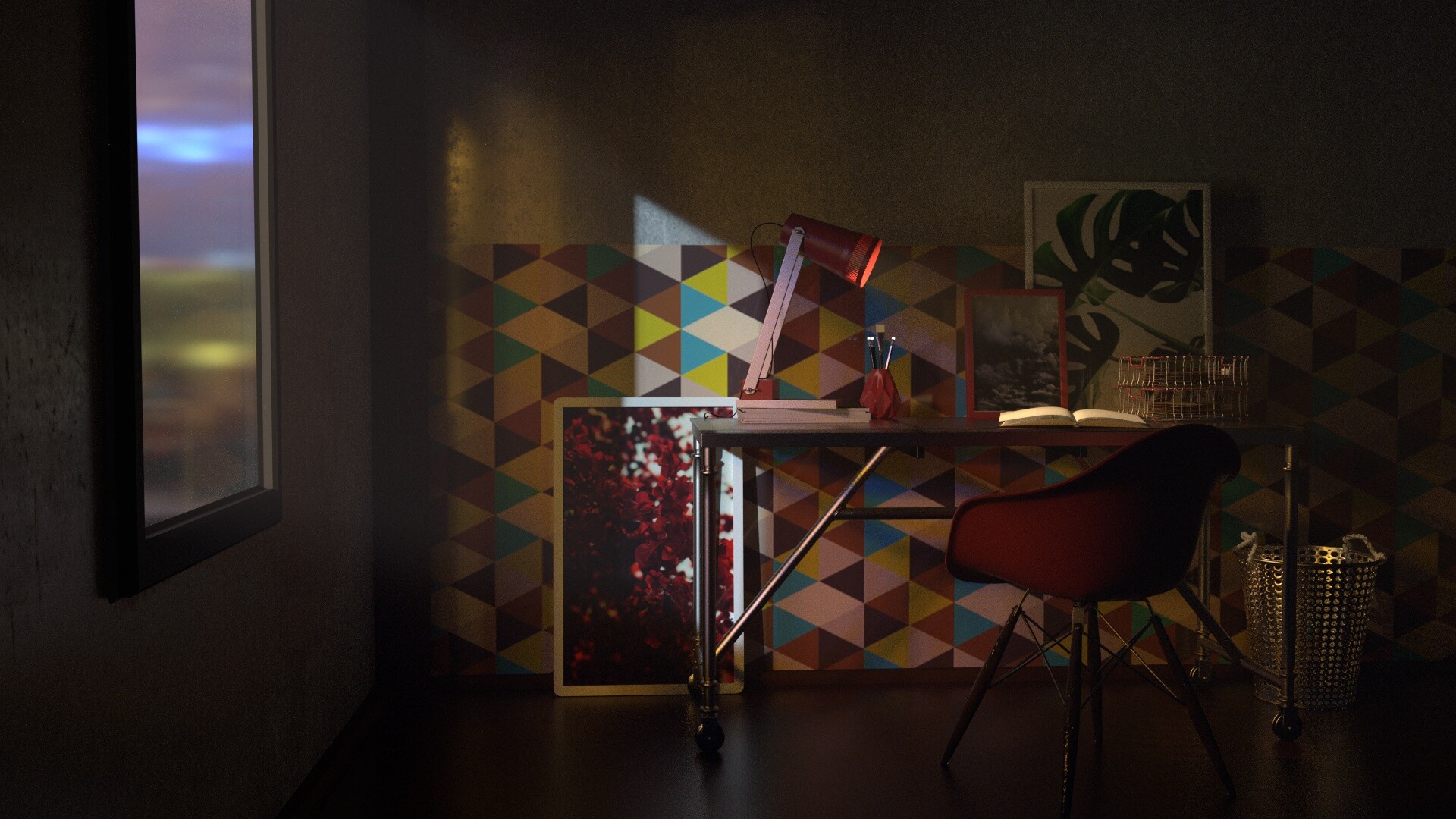 ArtStation - Desk Scene