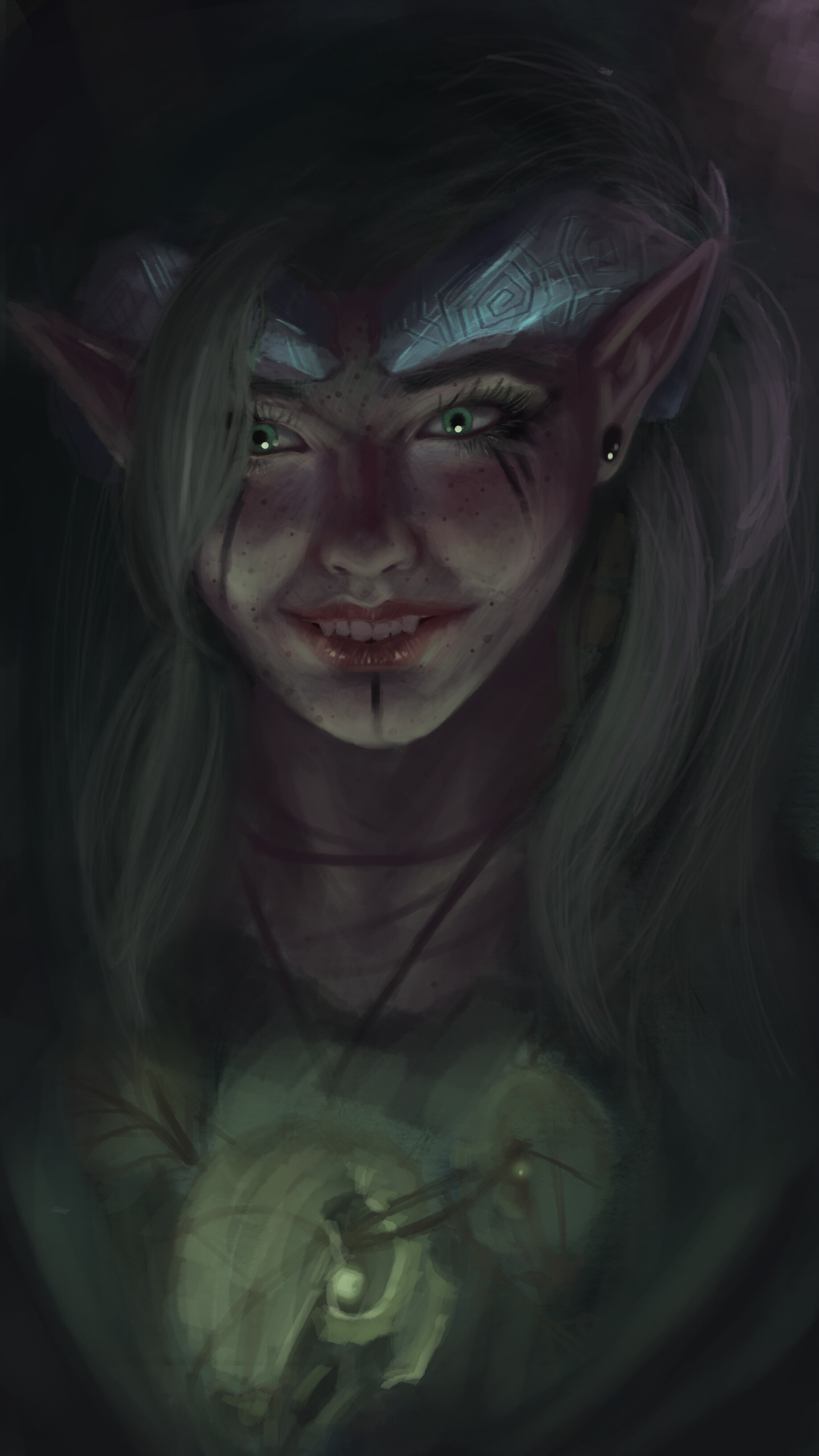 ArtStation - Grey the Tiefling
