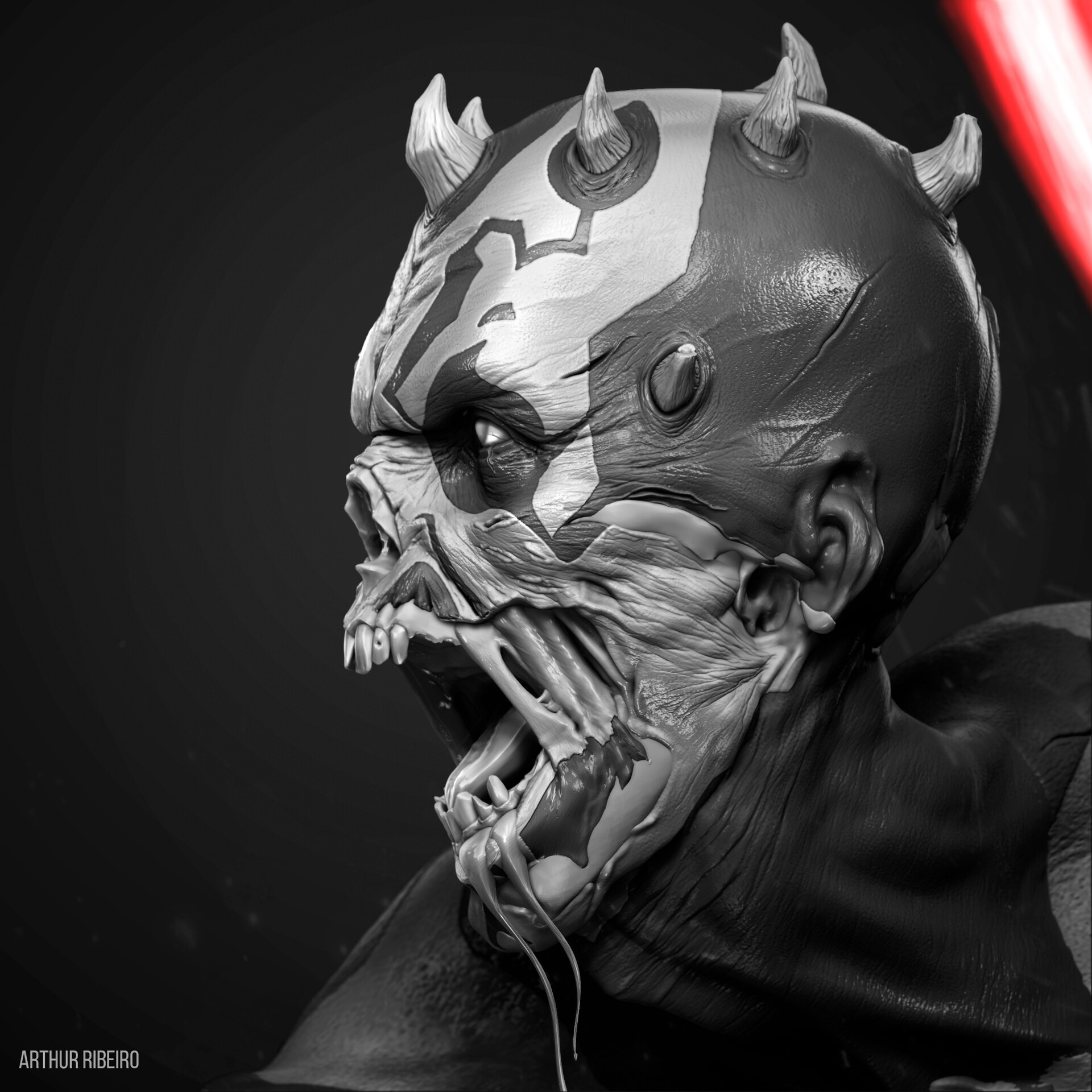 Arthur Ribeiro - Darth Maul Zombie - Fan Art