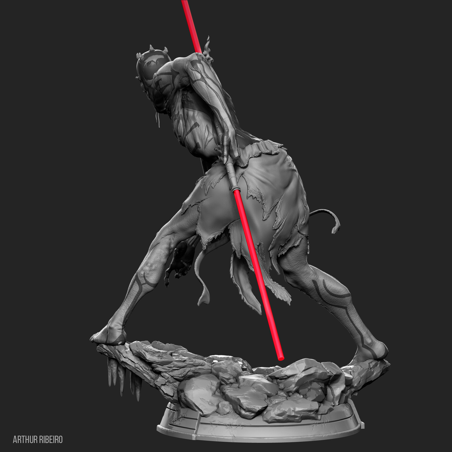 Arthur Ribeiro - Darth Maul Zombie - Fan Art