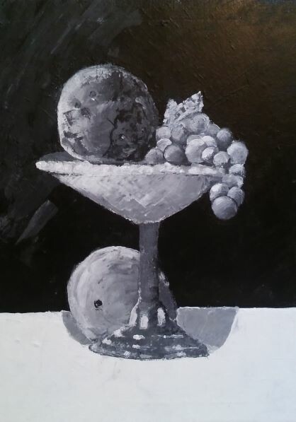 ArtStation - Black & White Still Life, Painting Class, Project One