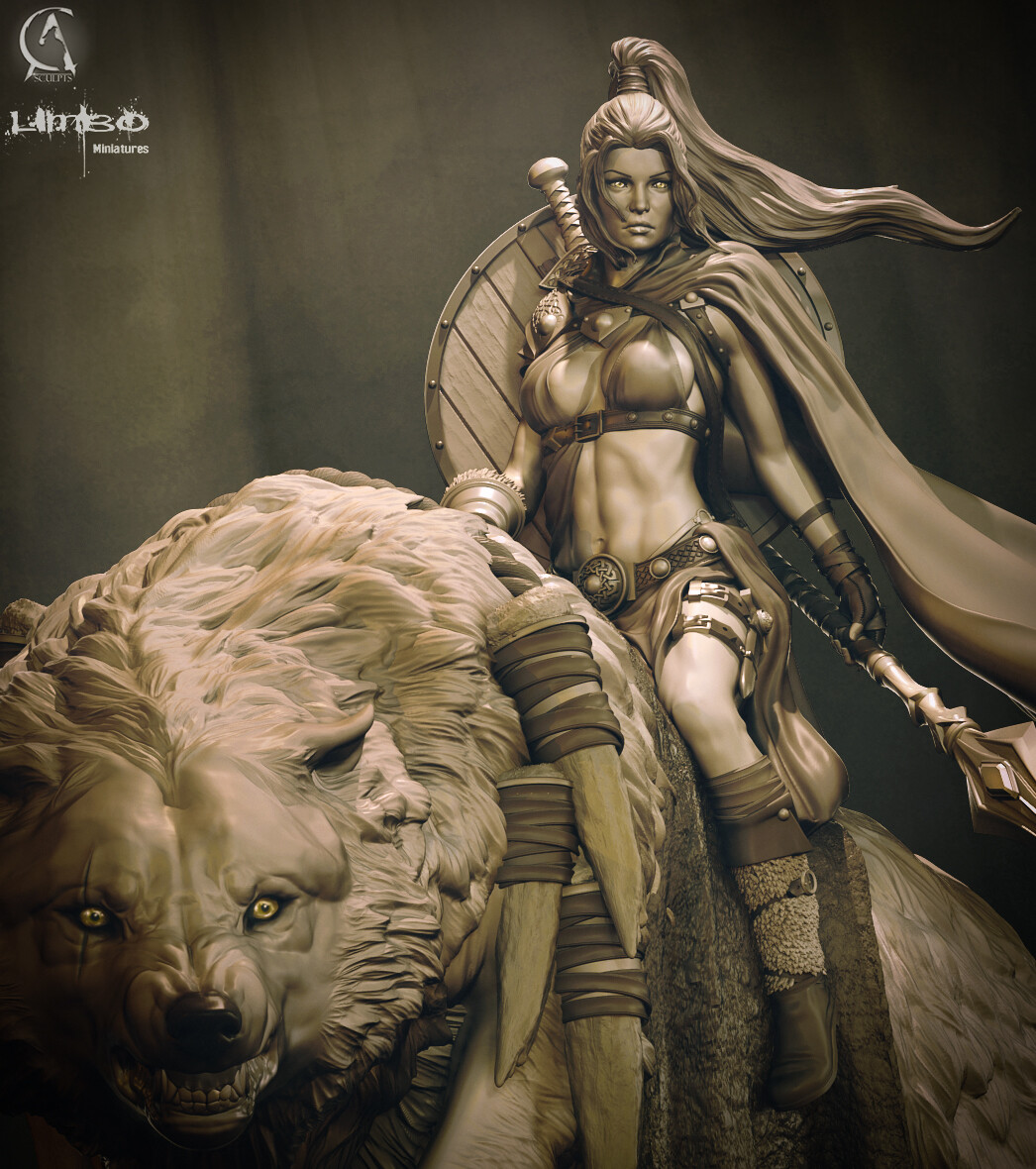 ArtStation - Ylva, Maiden of the Wolves