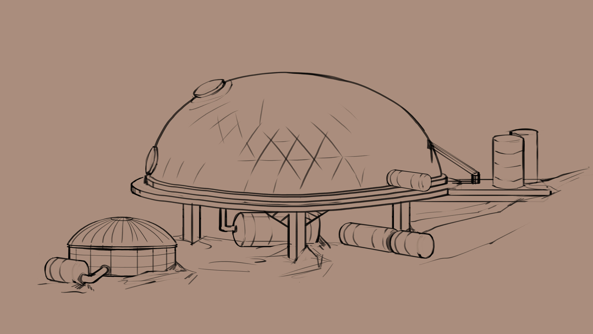 Mars Colony Greenhouse