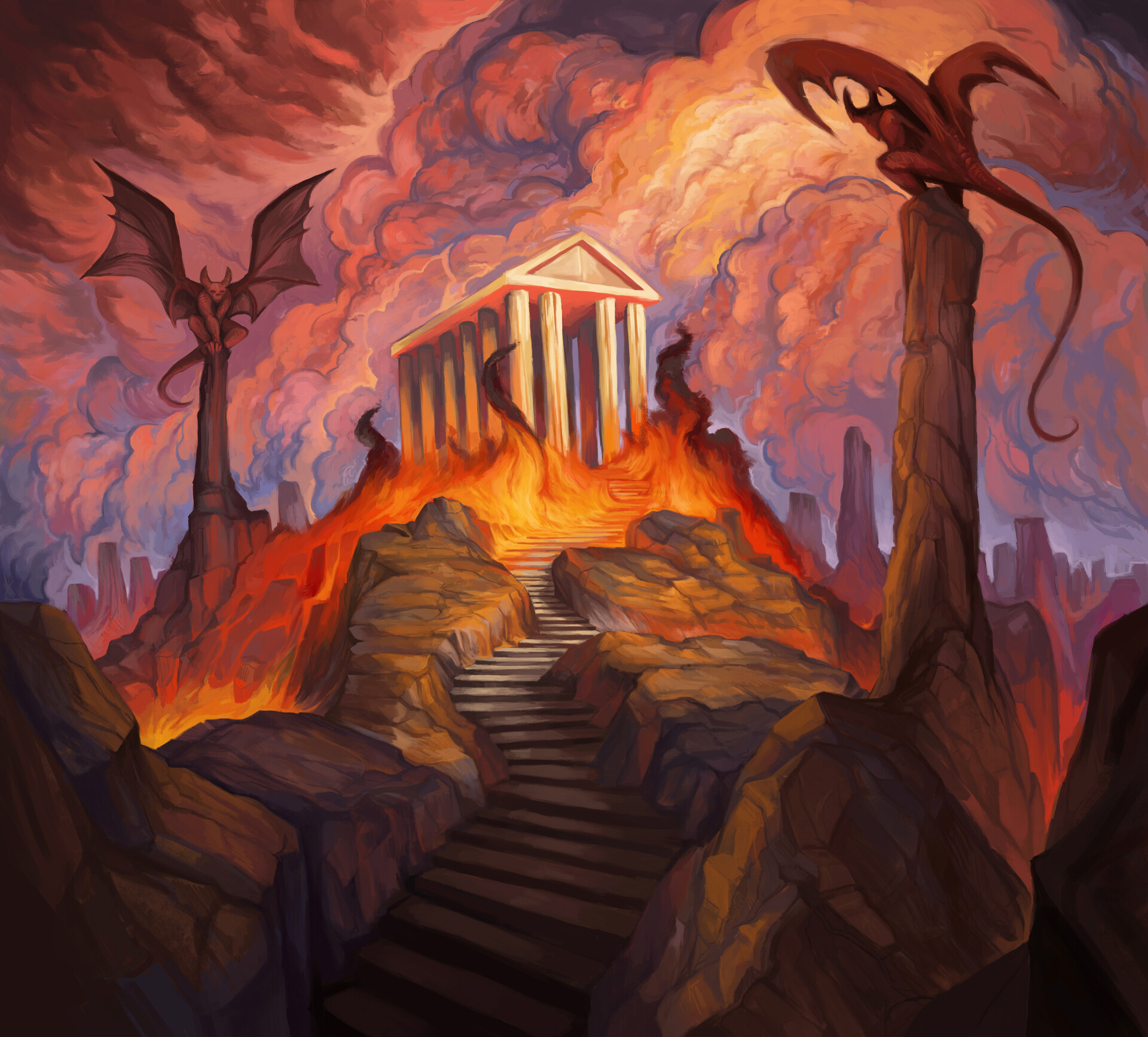 Dark City by Daniel Pilla : ImaginaryHellscapes