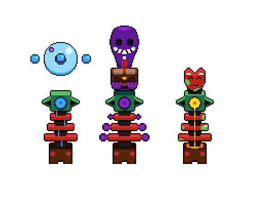 ArtStation - Pixel Art Totems & Animations (Gif)