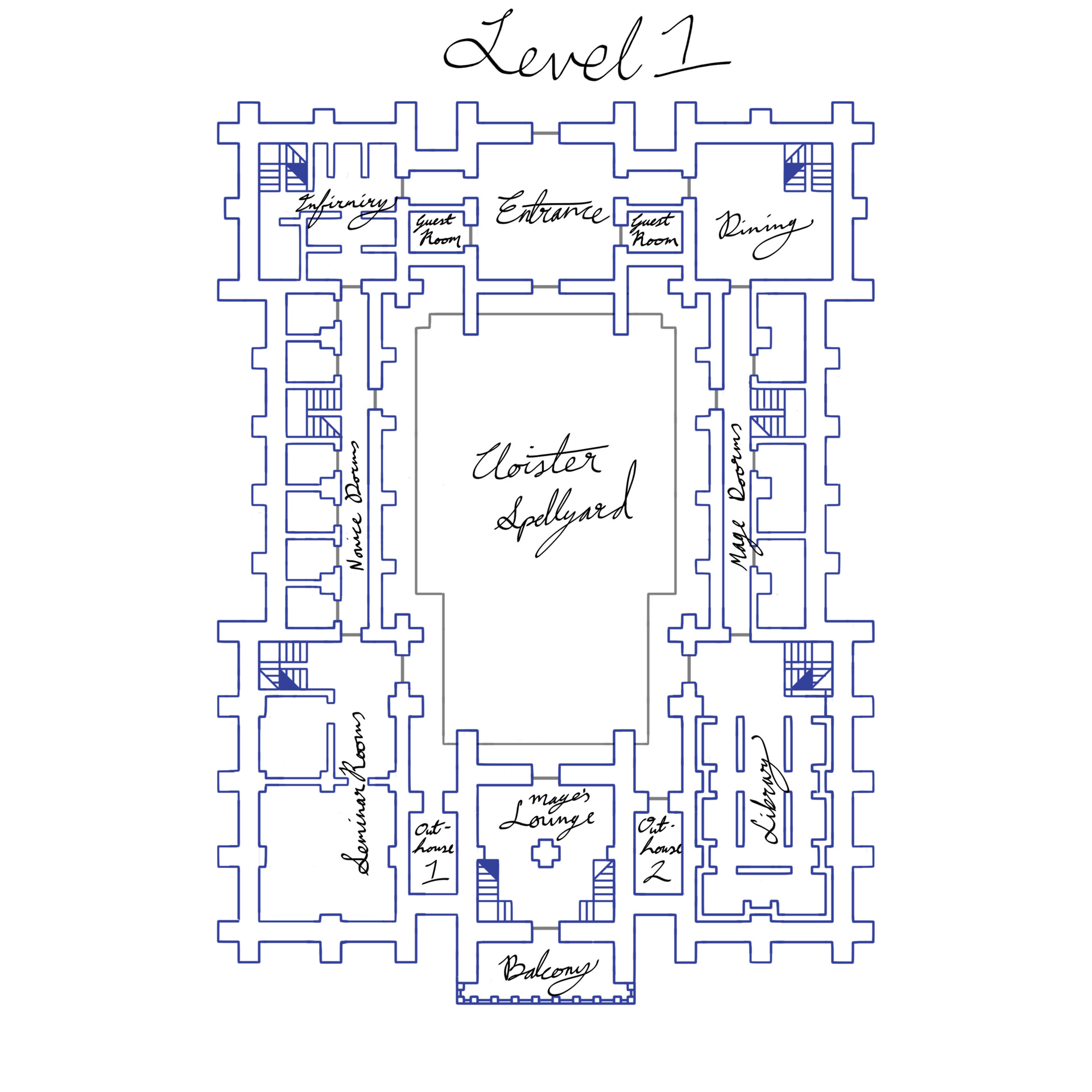 ArtStation - Westwwatch Abbey Floorplan Concept