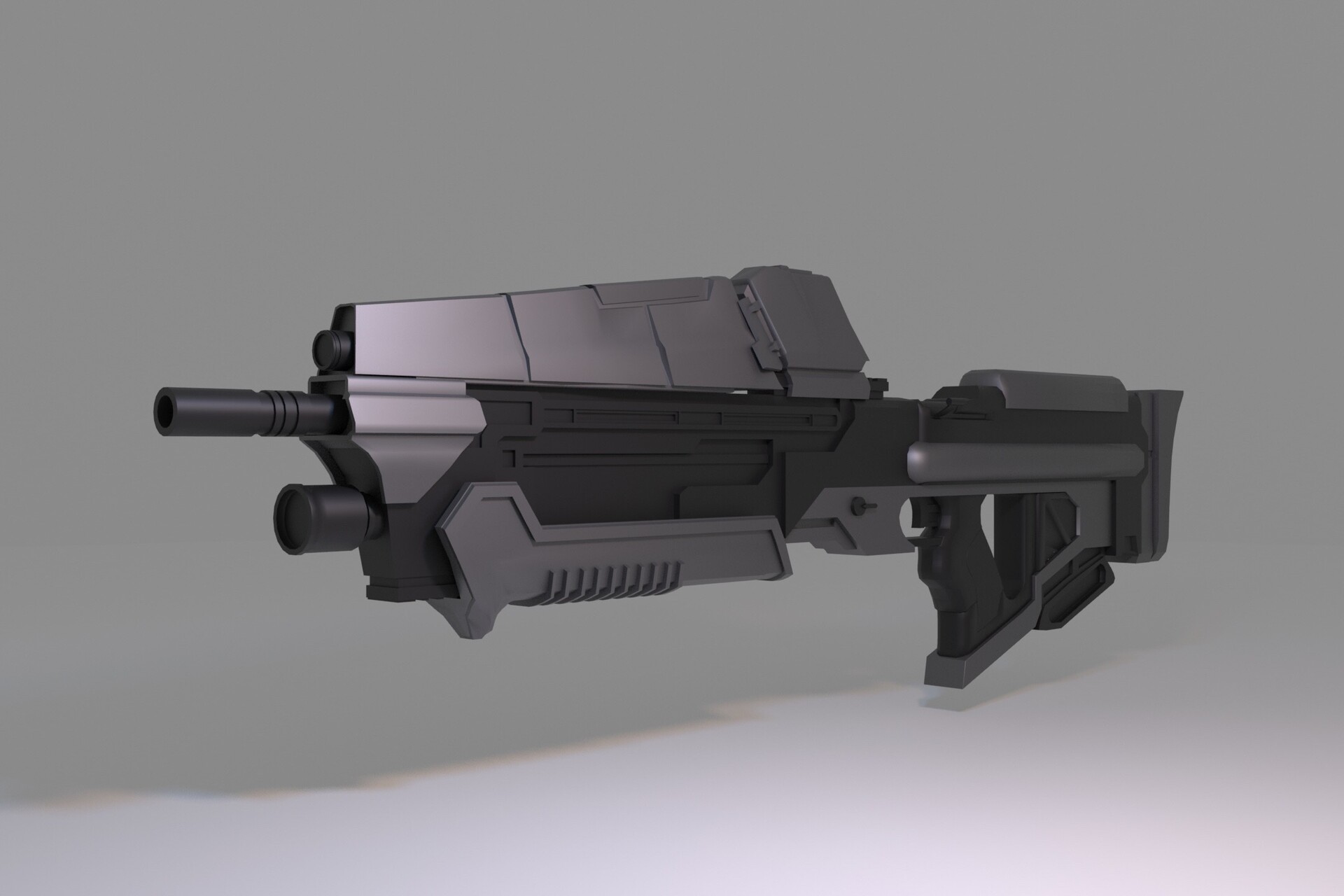 ArtStation - Halo: Downfall’s Assault Rifle