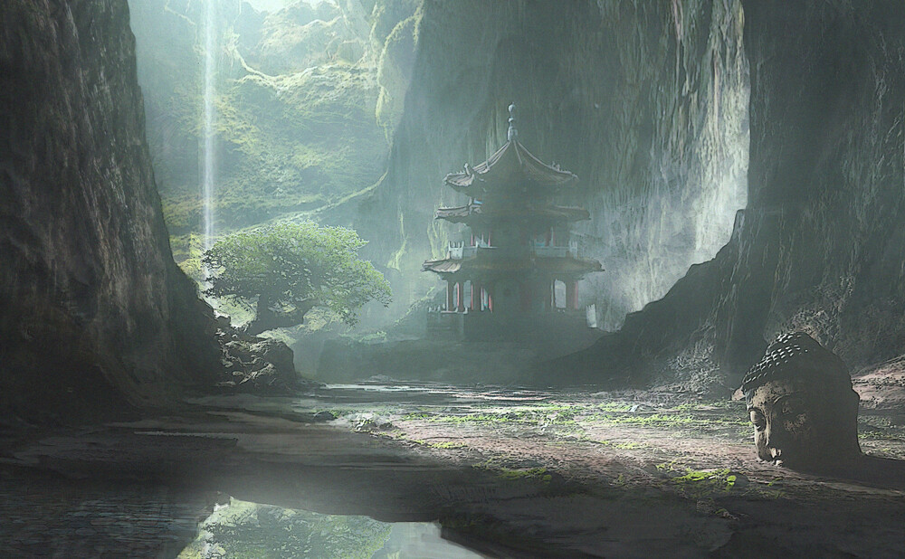 ArtStation - Asian Cave