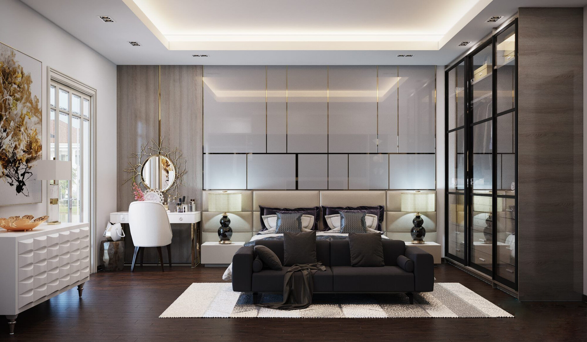 ArtStation - Modern Bedroom Interior