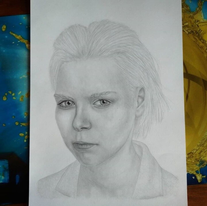 ArtStation - Portrait albino girl