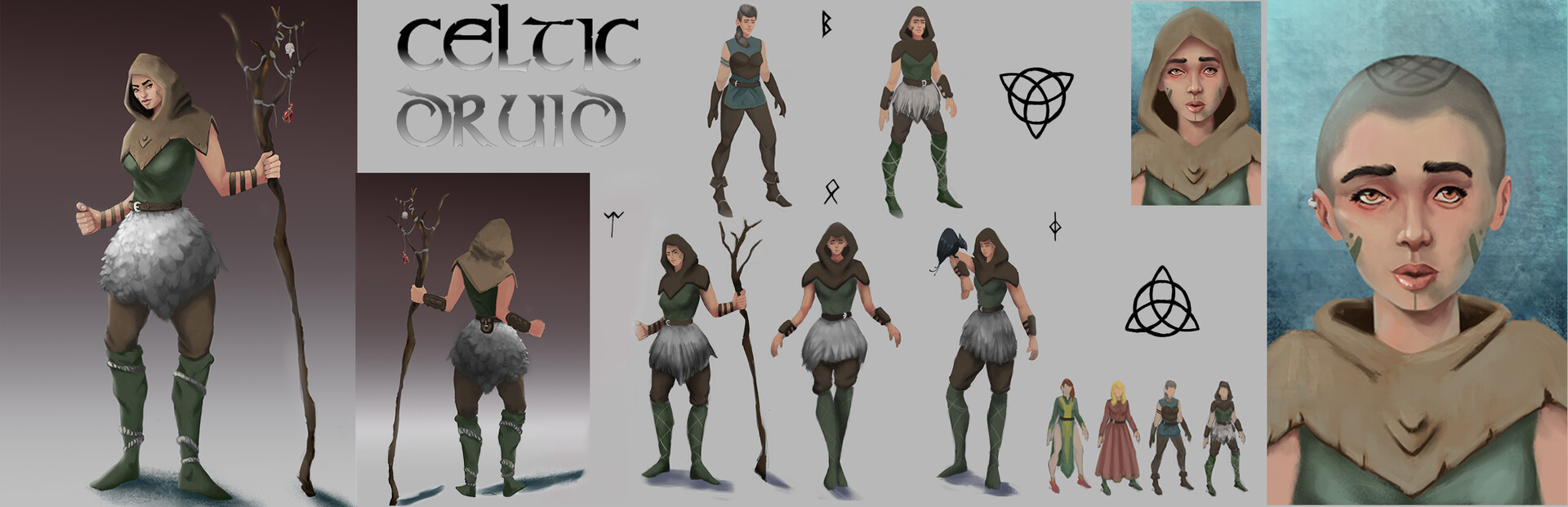 ArtStation - Celtic druid