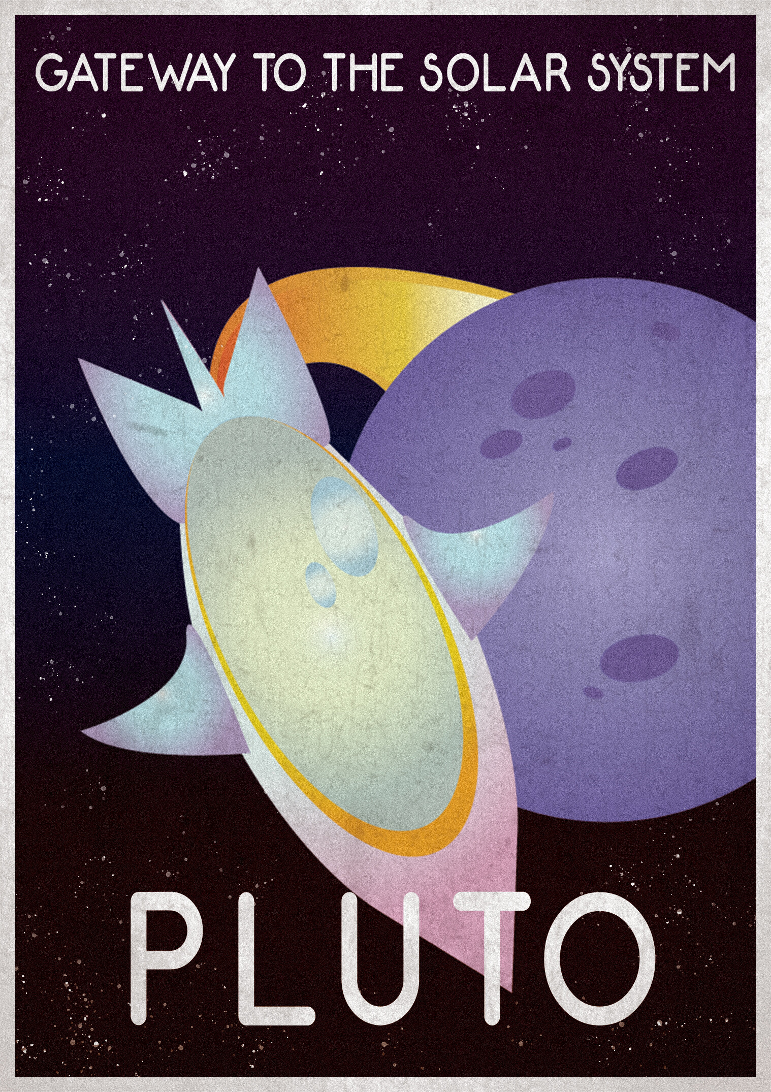 Kira Matysiak - Retro Solar System Poster