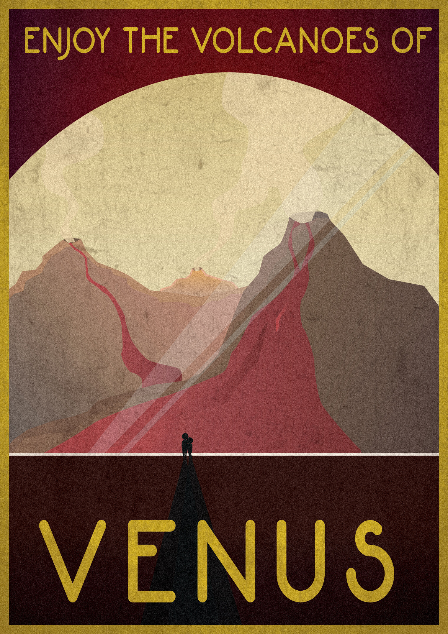 Kira Matysiak - Retro Solar System Poster