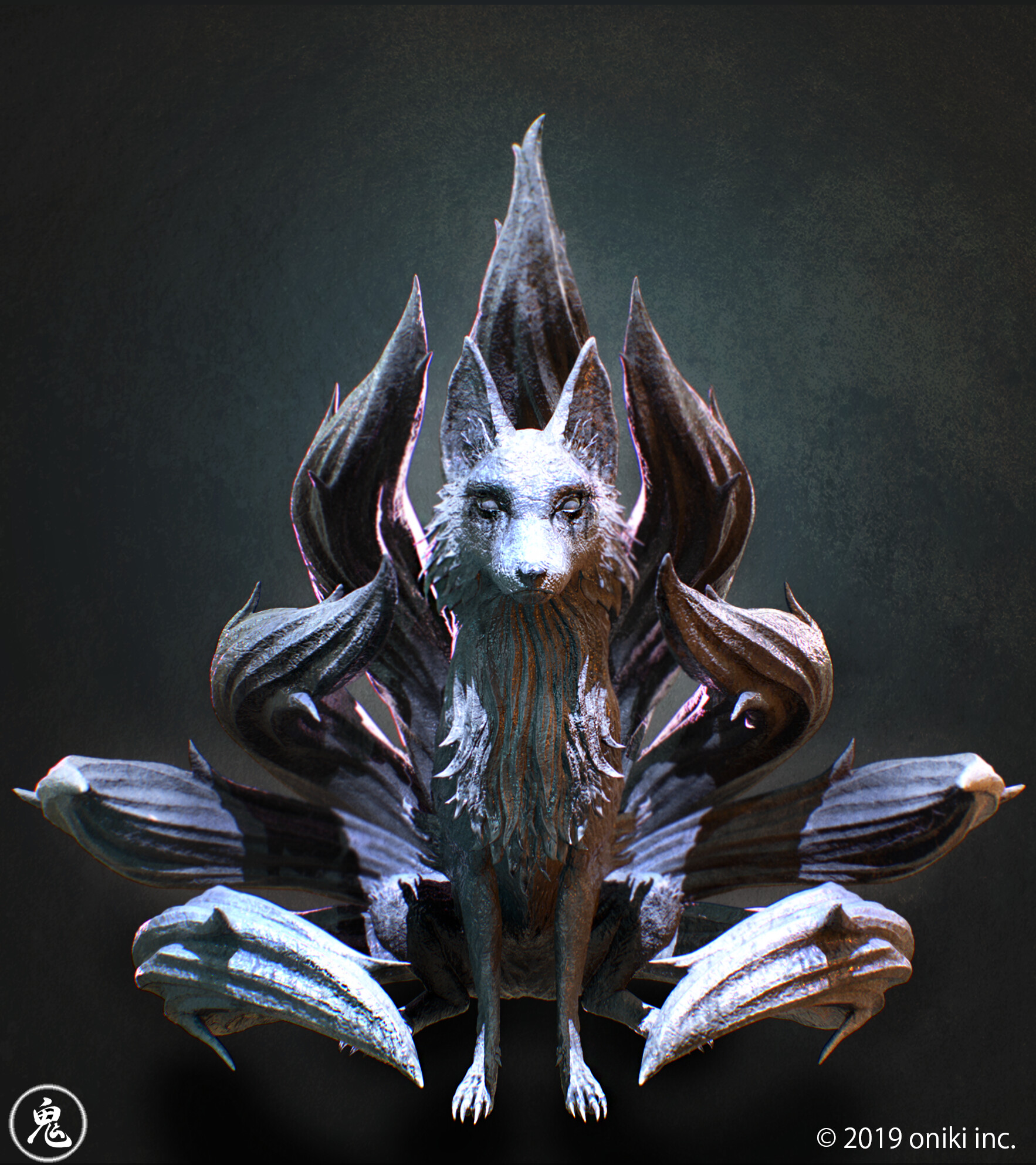 ArtStation - KYUBINO-KITSUNE (The nine-tailed fox)