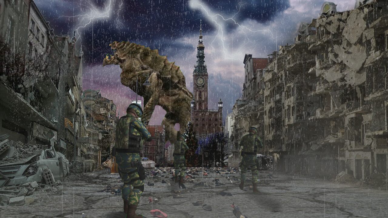 ArtStation - MONSTER IN THE CITY