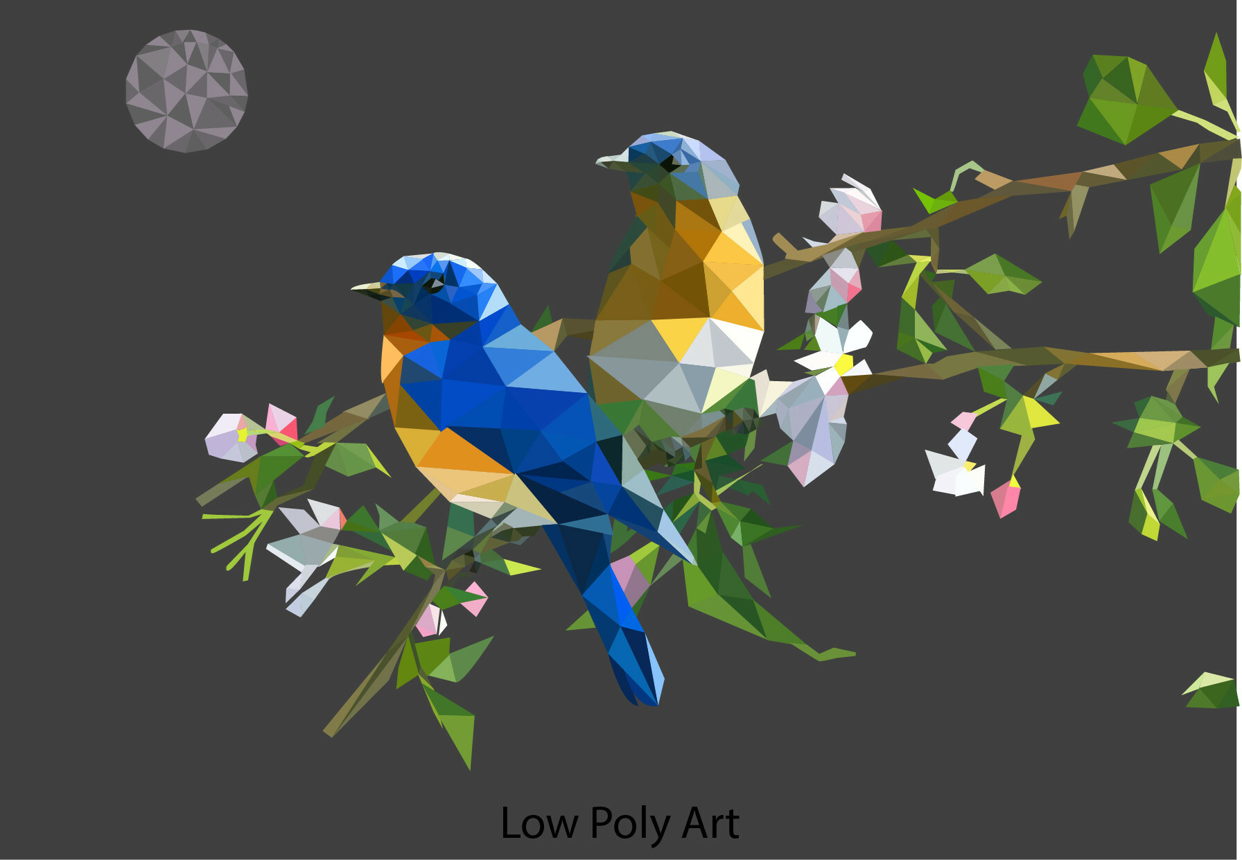 ArtStation - Poly art painting