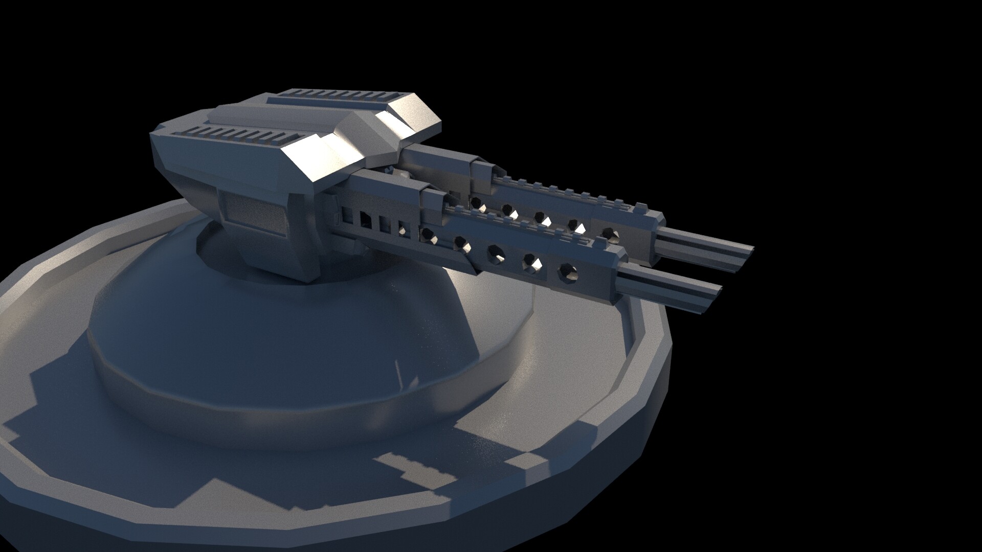 ArtStation - railgun turret