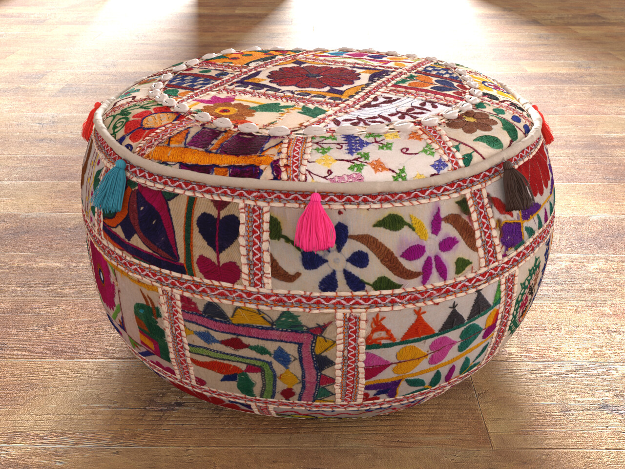ArtStation - Patchwork Pouf