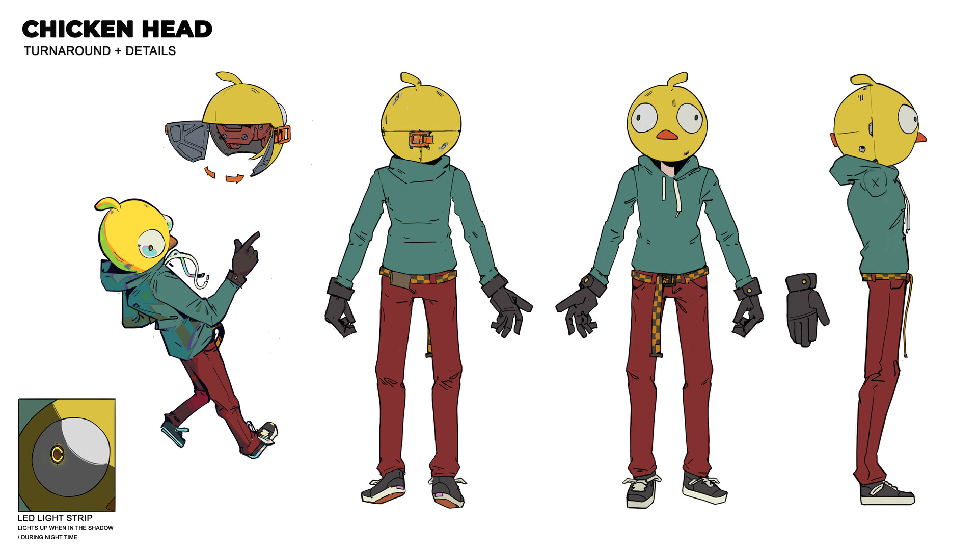 ArtStation - CHICKEN HEAD TURNAROUND
