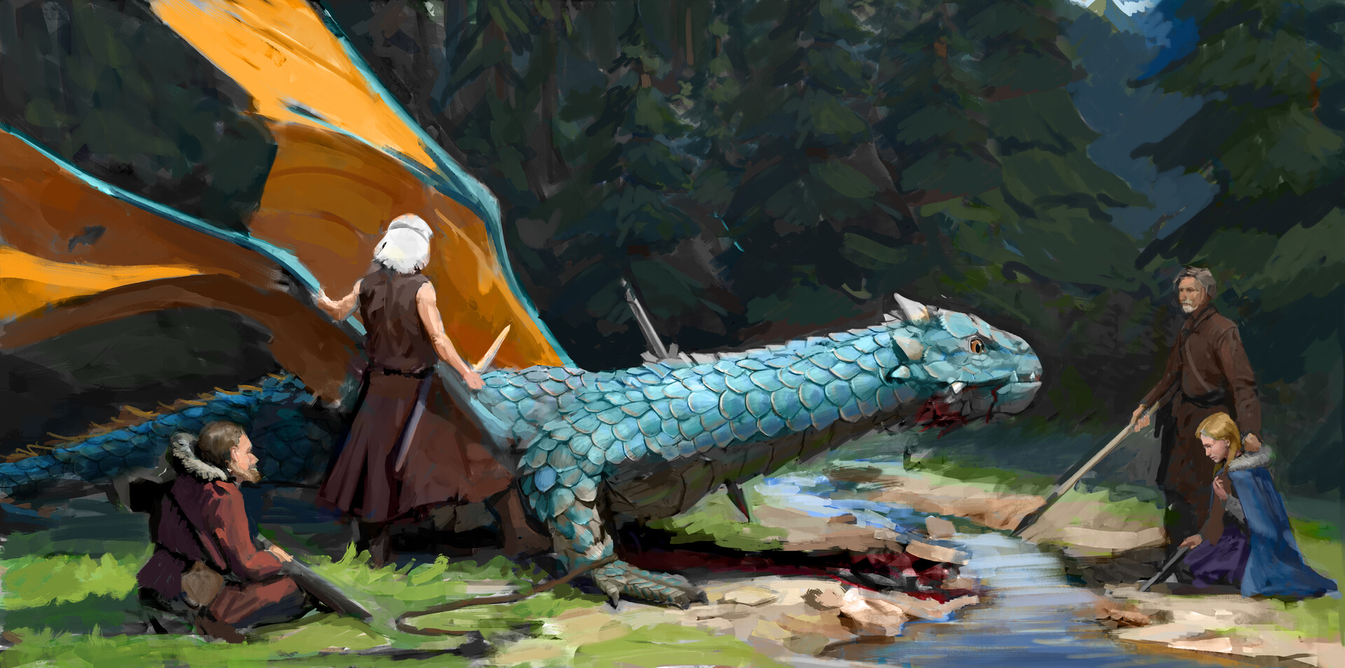 ArtStation - Dragon hunters