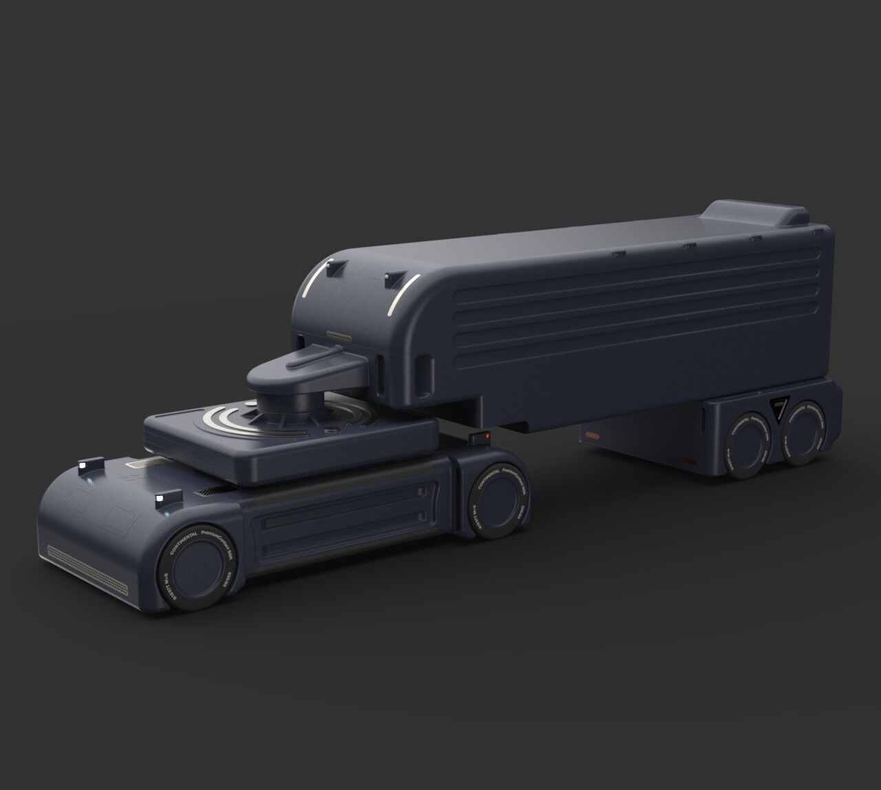 ArtStation - Modular Autonomous Vehicle - Articulated Truck Configuration