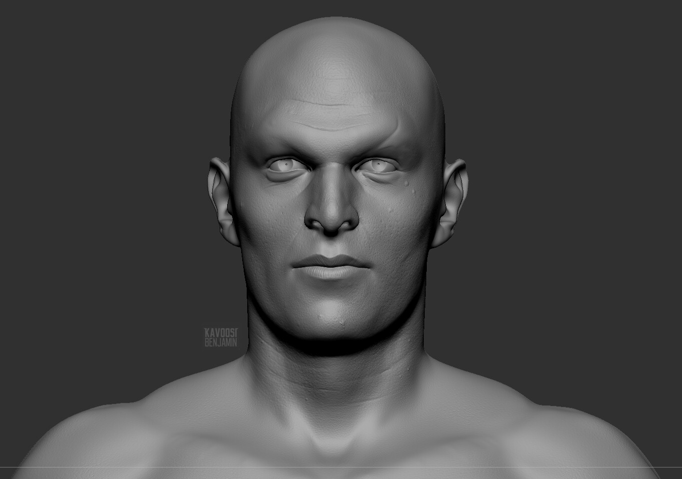ArtStation - Human Head Sculpt