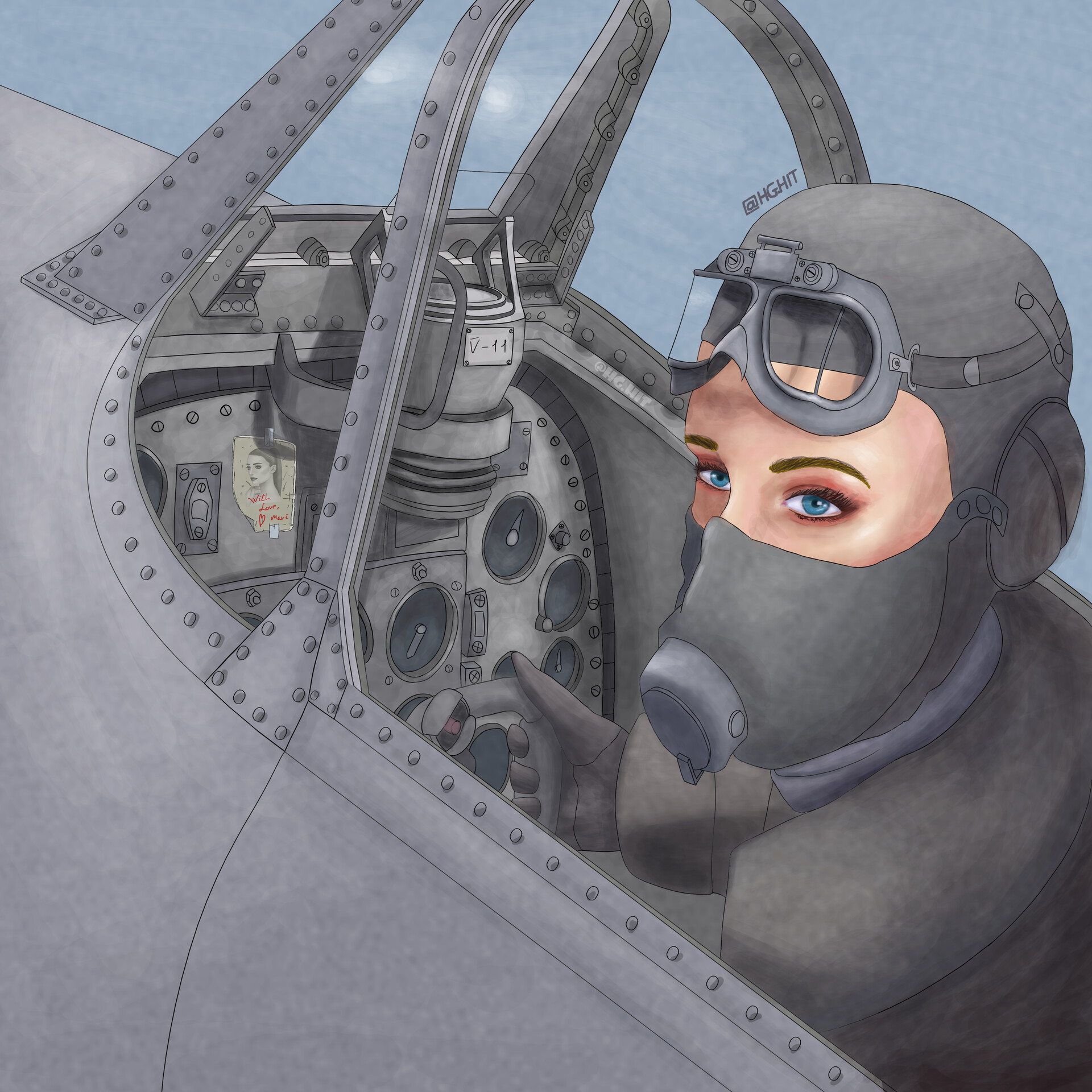 ArtStation - Pilot girl