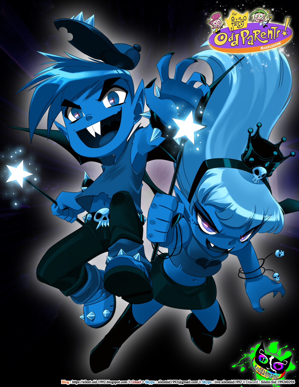 ArtStation - TGIF - The Fairly Odd Parents - Anti-fairies Halloween