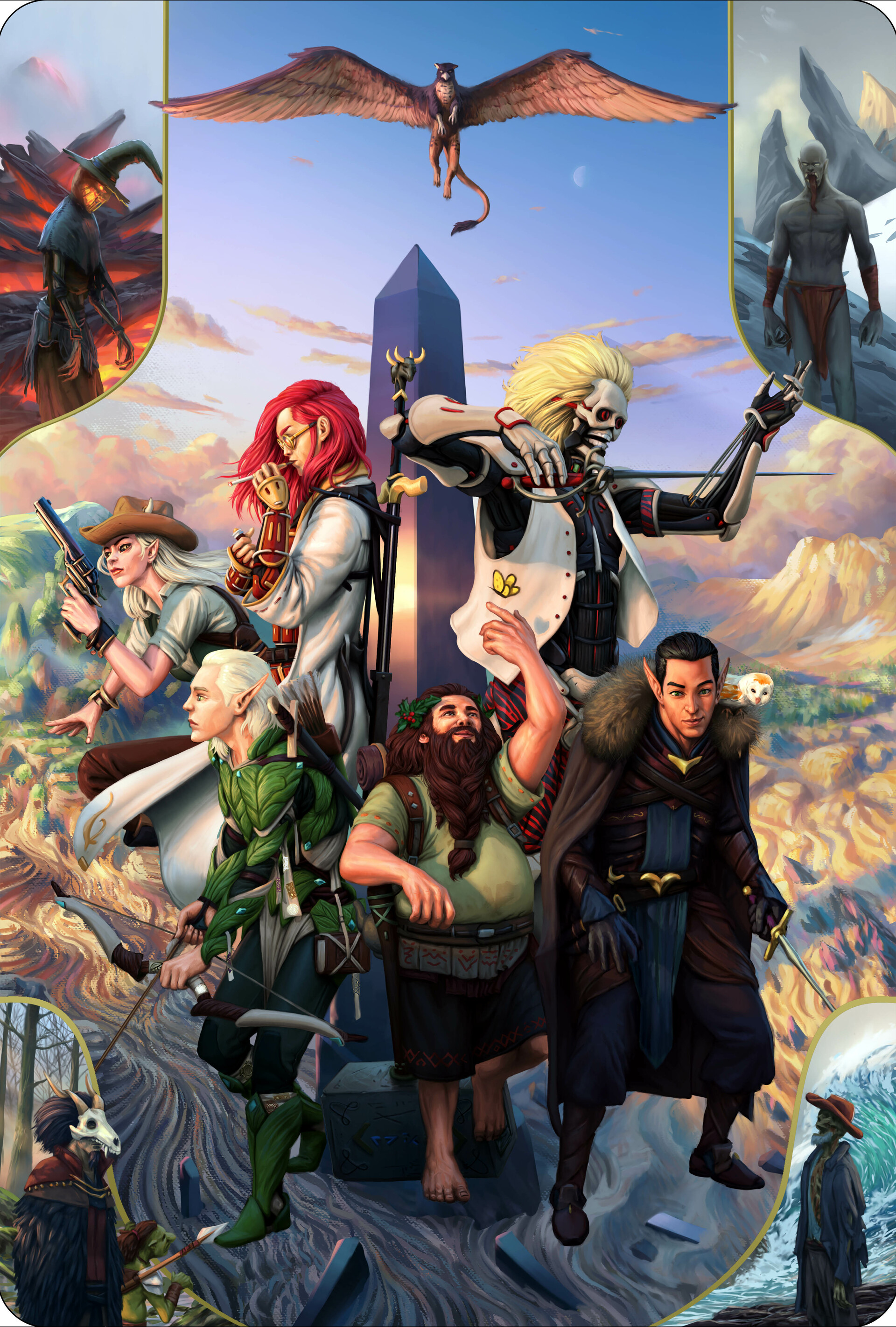 ArtStation - DnD group OC Comission