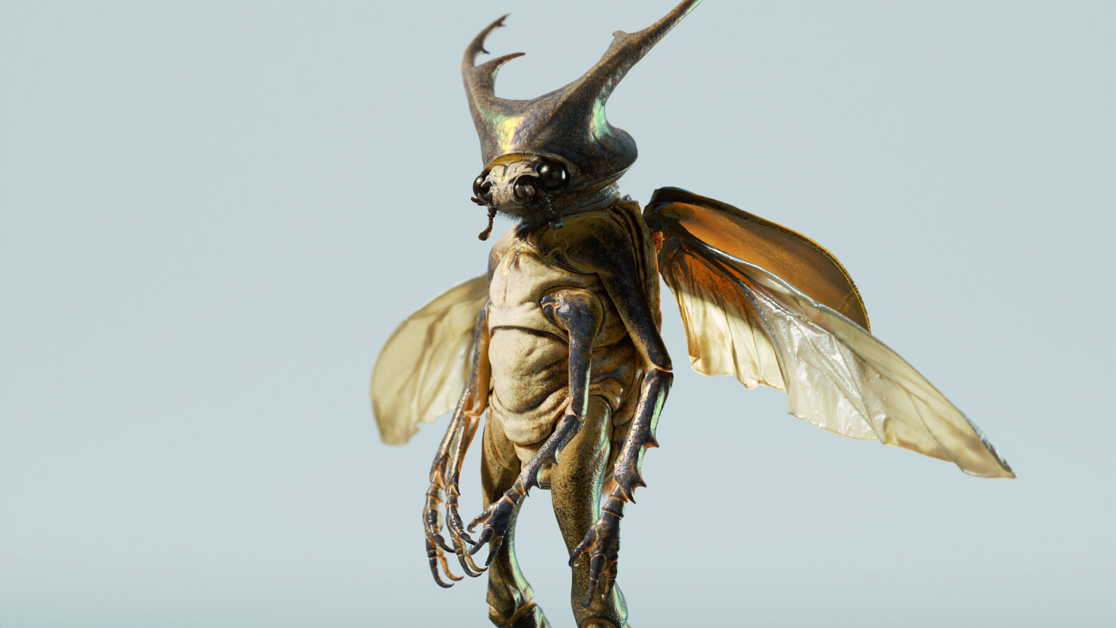 Paul Braddock - Scarab - open wings