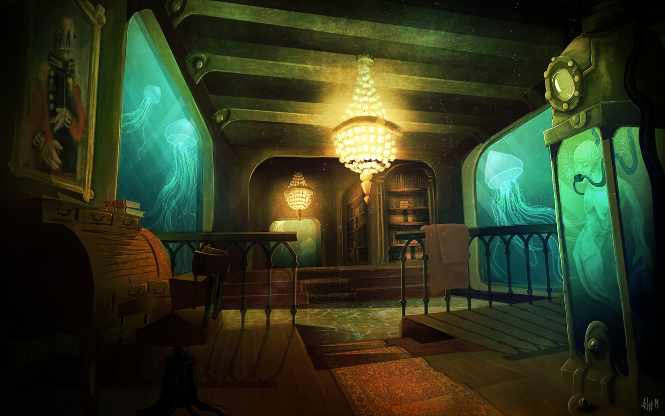 ArtStation - Captain Nemo's Office