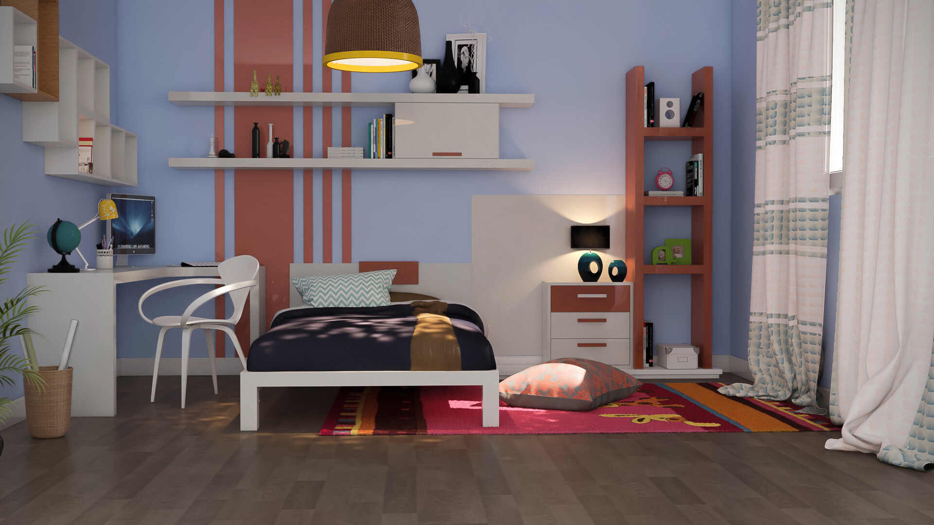 ArtStation - kids bedroom realistic Render-01