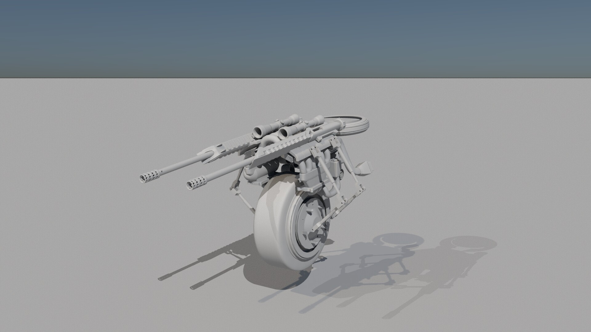 ArtStation - One Wheel Personal Project - Modelling Exercise