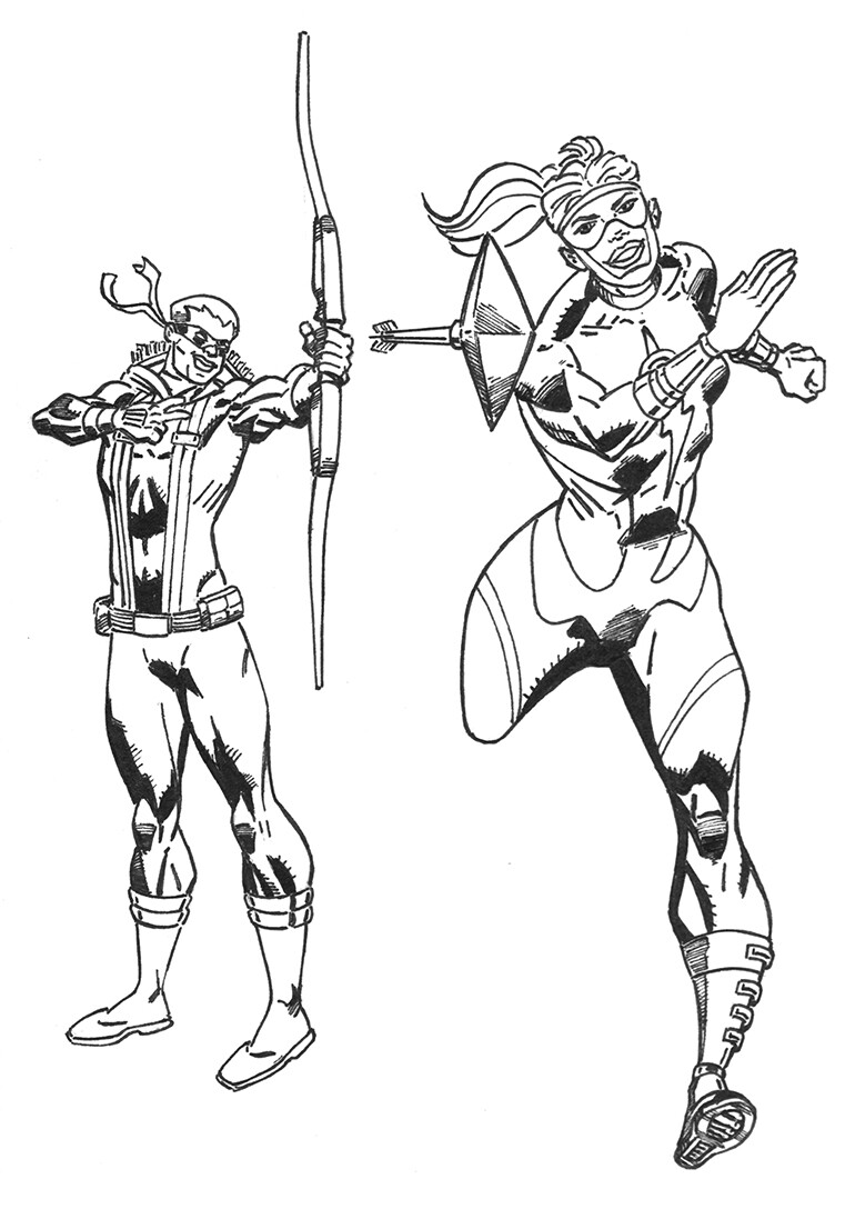 green arrow coloring sheet