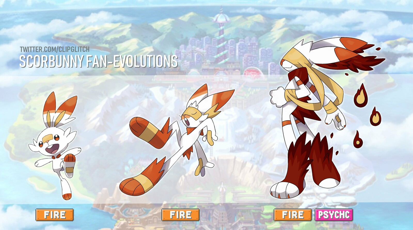 Alex Løken - Pokémon Sword and Shield starter evolutions