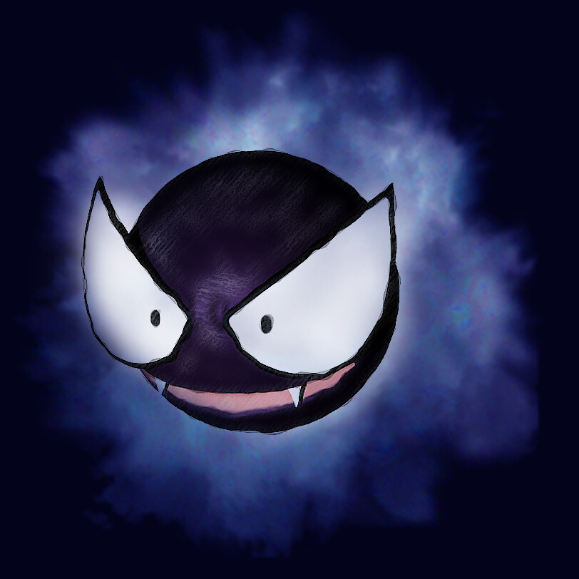 ArtStation - pokemon Gastly