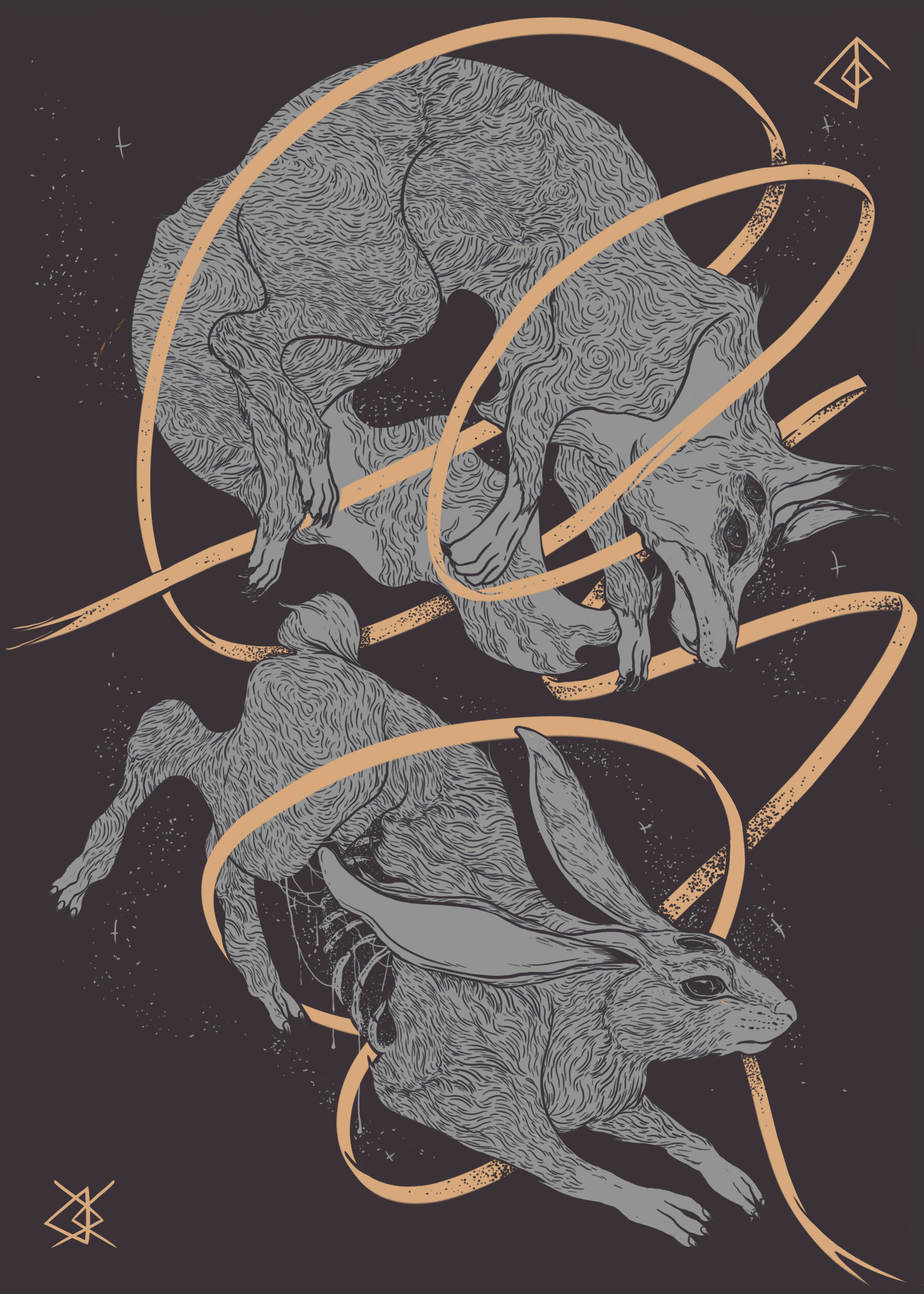 ArtStation - The Rabbit and the Wolf