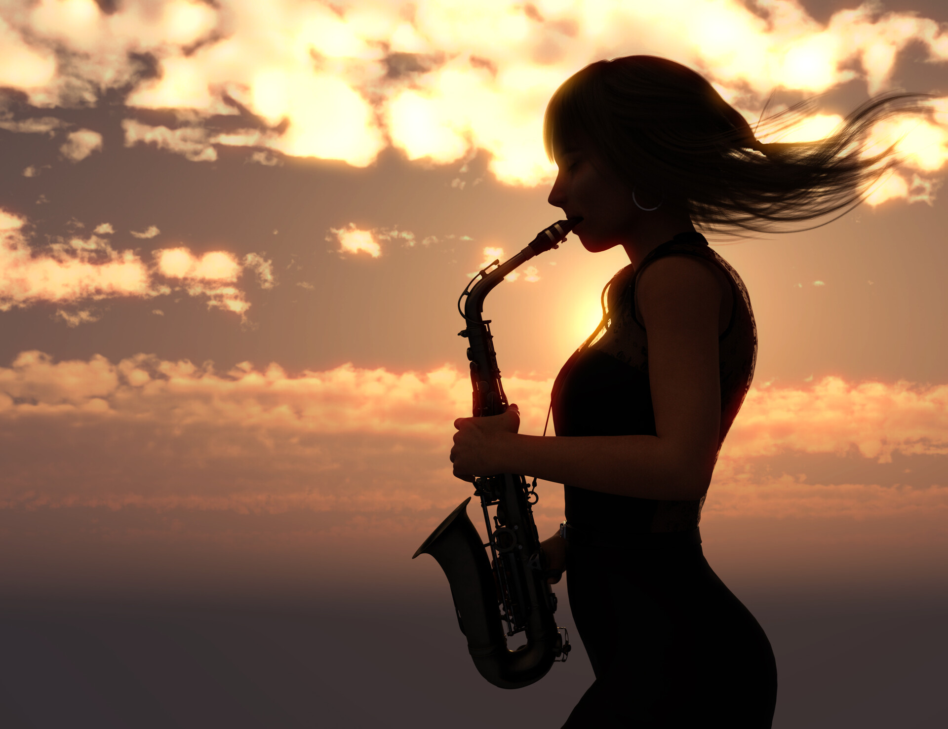 ArtStation - A Saxophone and Poses for Daz Studio