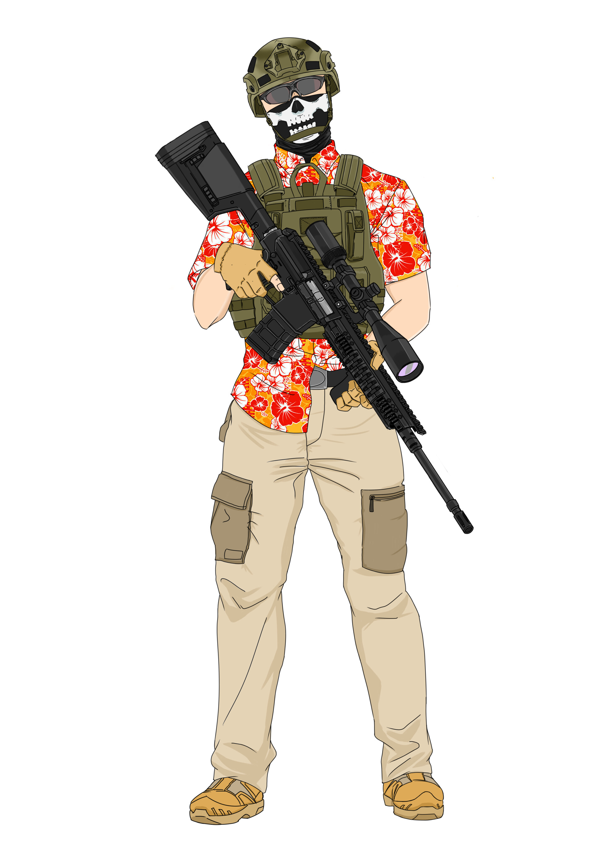 ArtStation - Hawaiian shirt operator