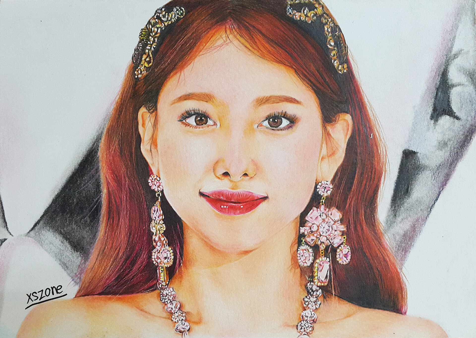 ArtStation - Twice Nayeon Feel Special Colour Pencil Drawing ArtWork