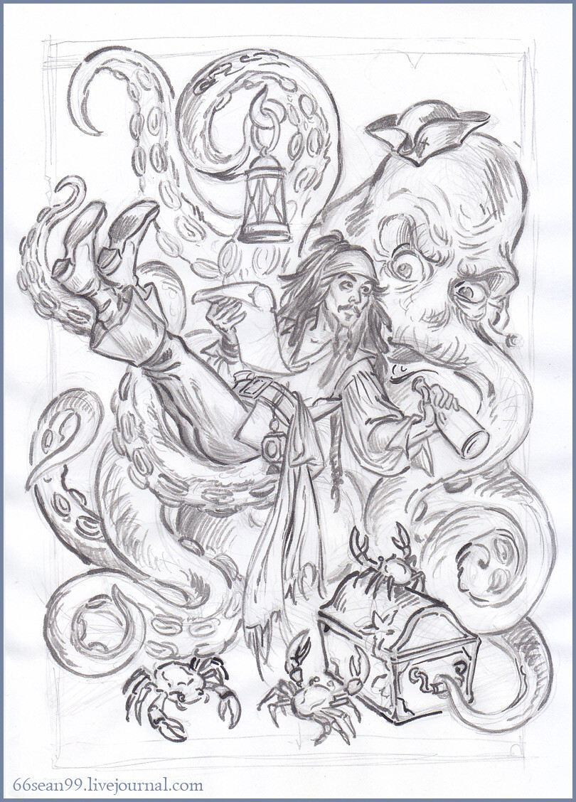 captain jack coloring page