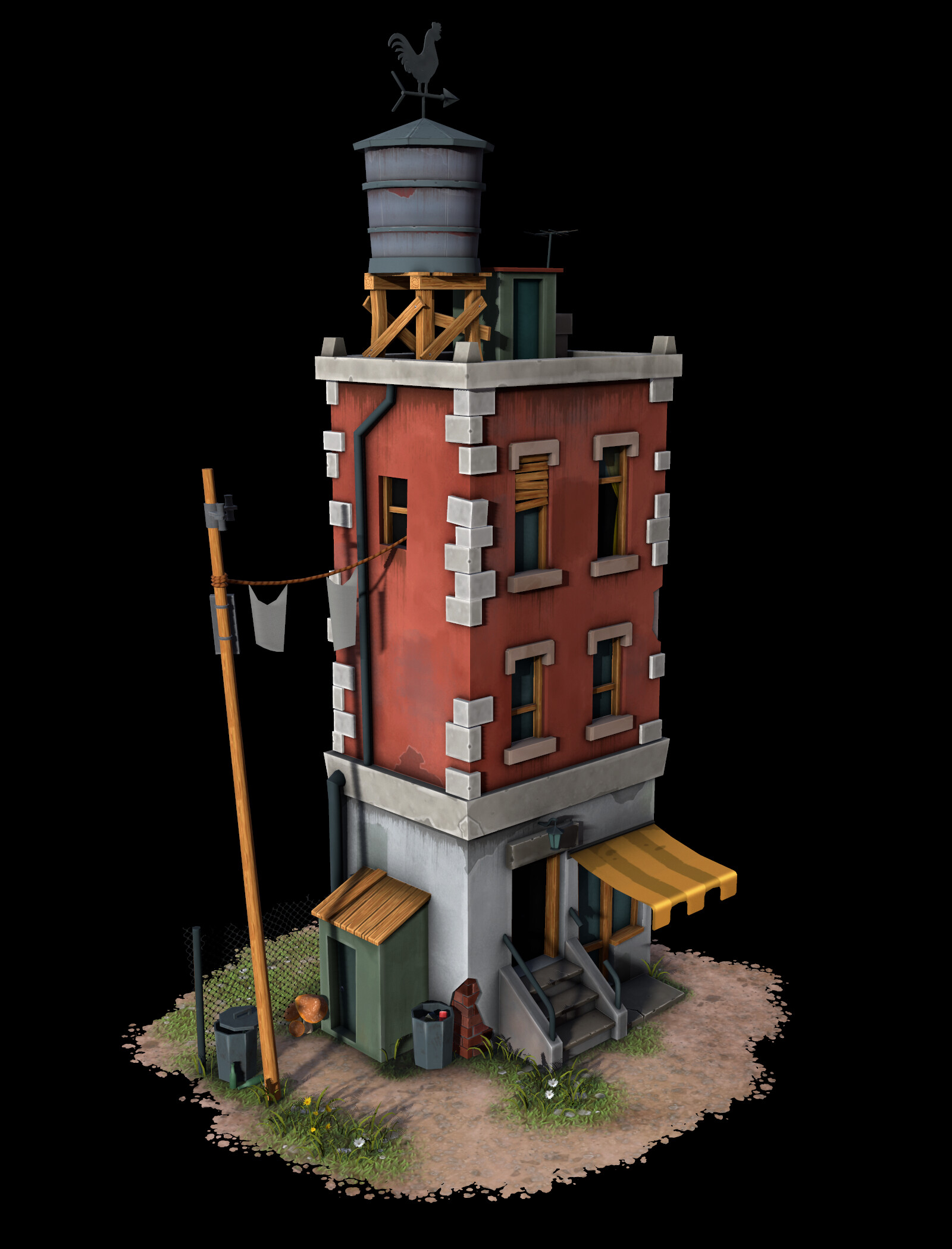 ArtStation - Cartoony building
