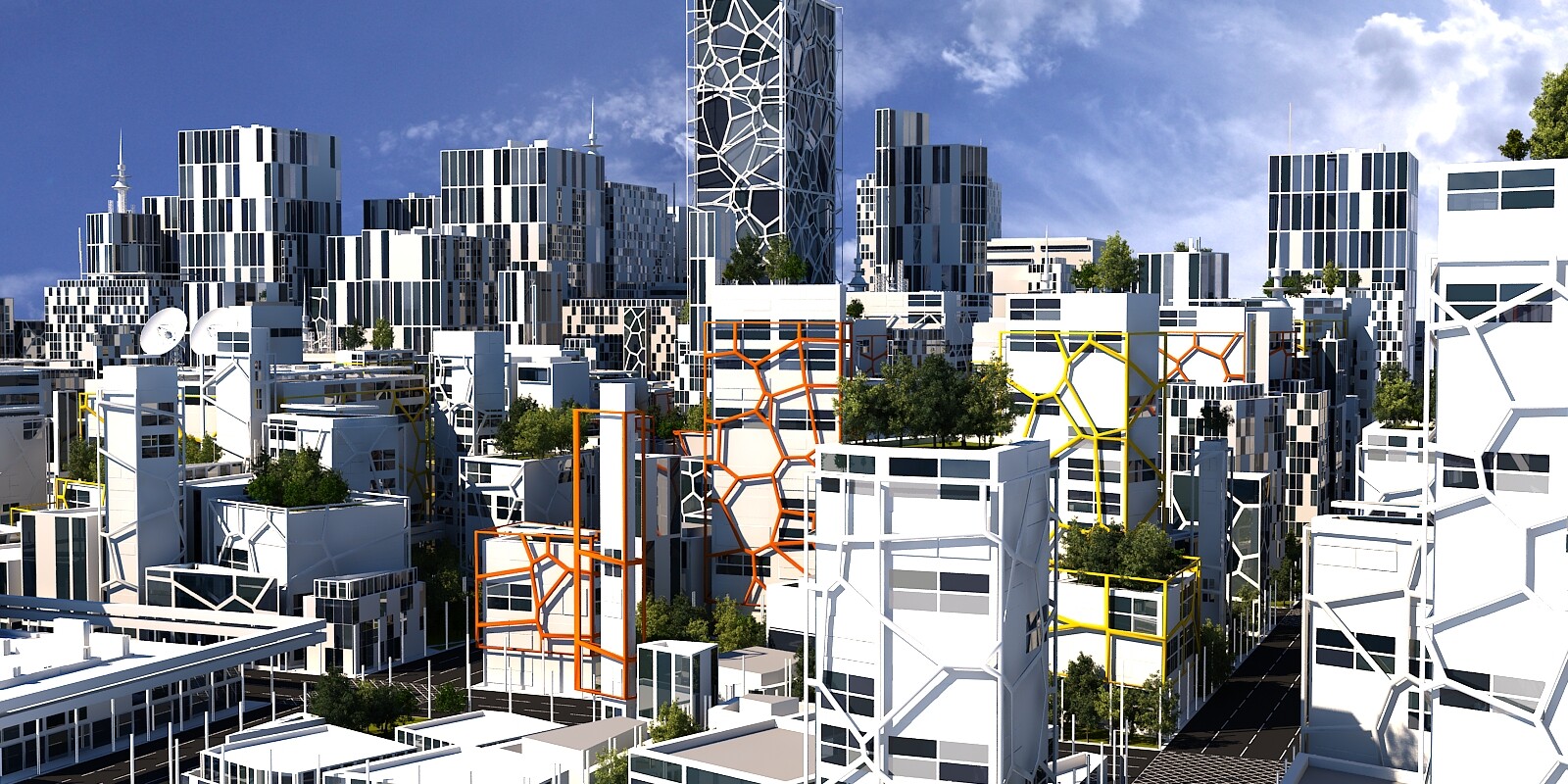 ArtStation - Futuristic Procedural City