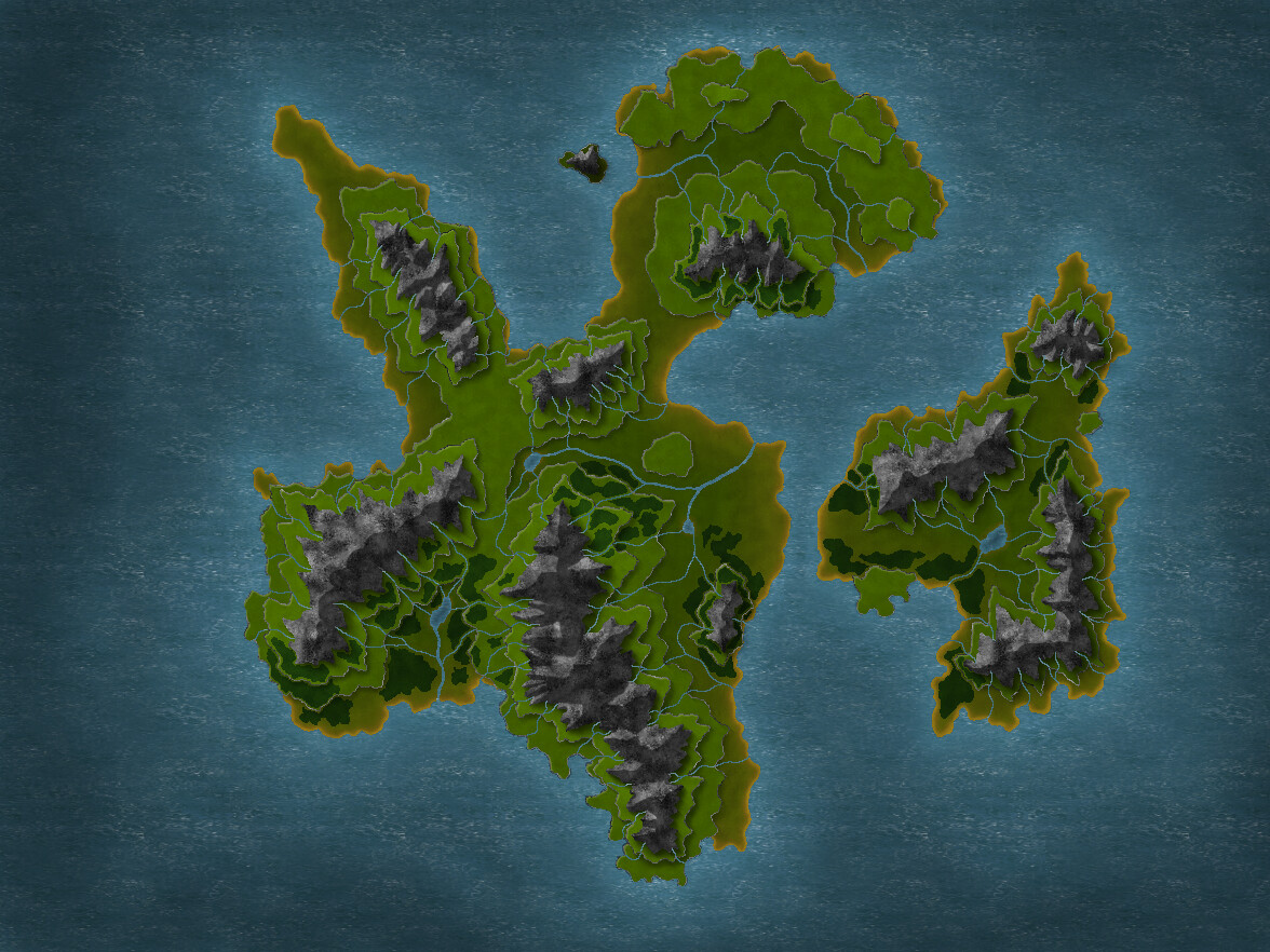 ArtStation - Island Map
