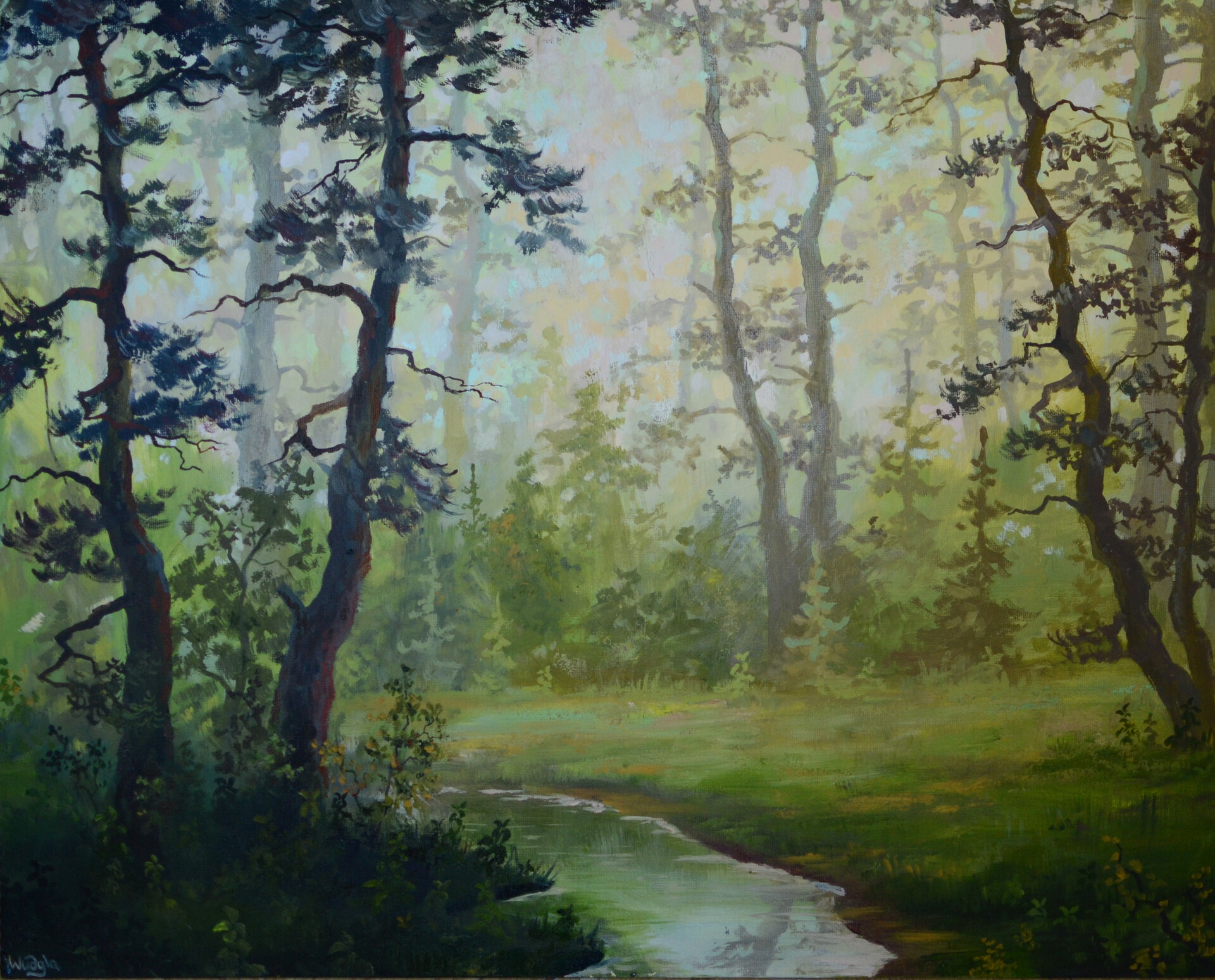 ArtStation - "Woodland stream"